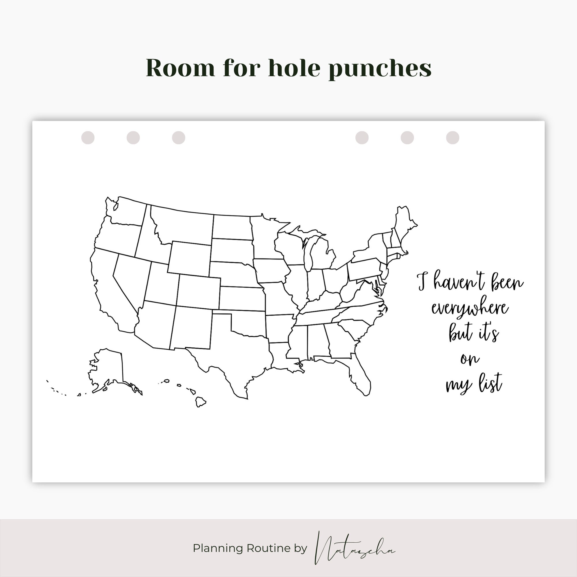 USA Travel Tracker Printable, Map of United States of America, USA Map ...