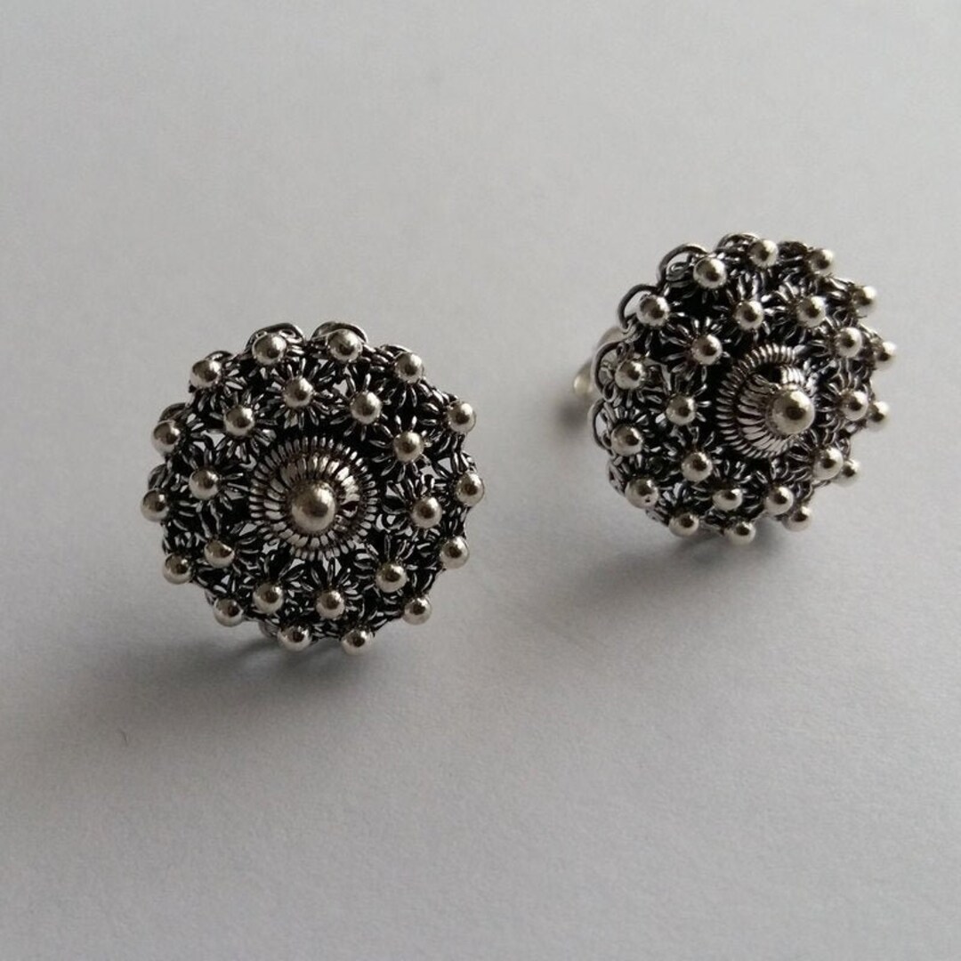 Charro Motive Earrings Salamanca - Charro Button - Historic Jewelry ...