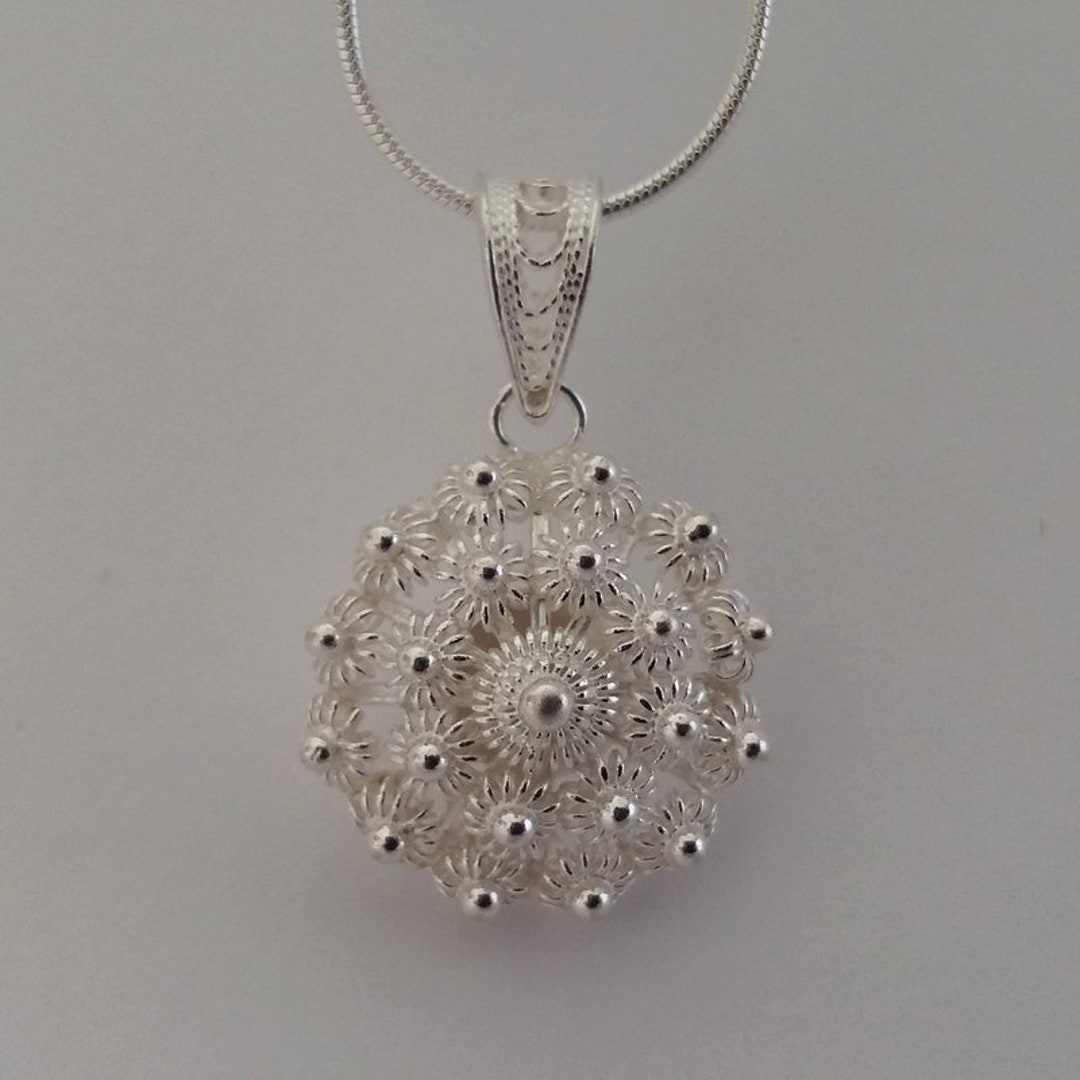 Charro Pendant Salamanca - Sterling Silver Pendant - Silver Necklace ...