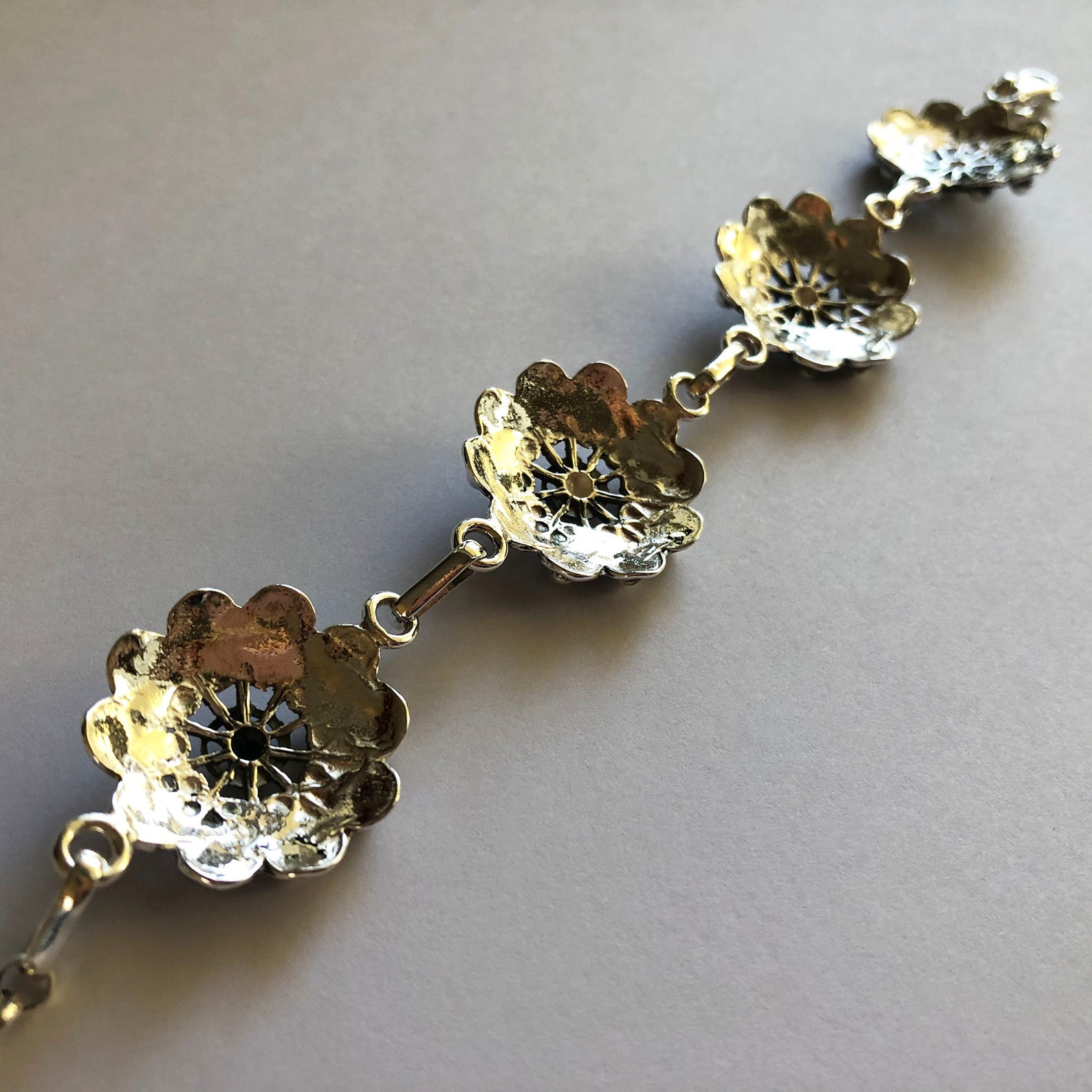 Silver Bracelet Charro Grande - Charro Button Jewelry - Historic ...