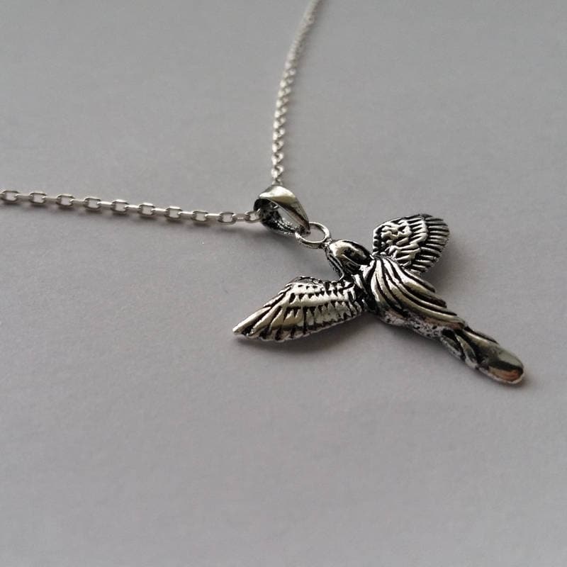 Angel Pendant Angel Virgen - Sterling Silver Pendant - Angel Necklace ...