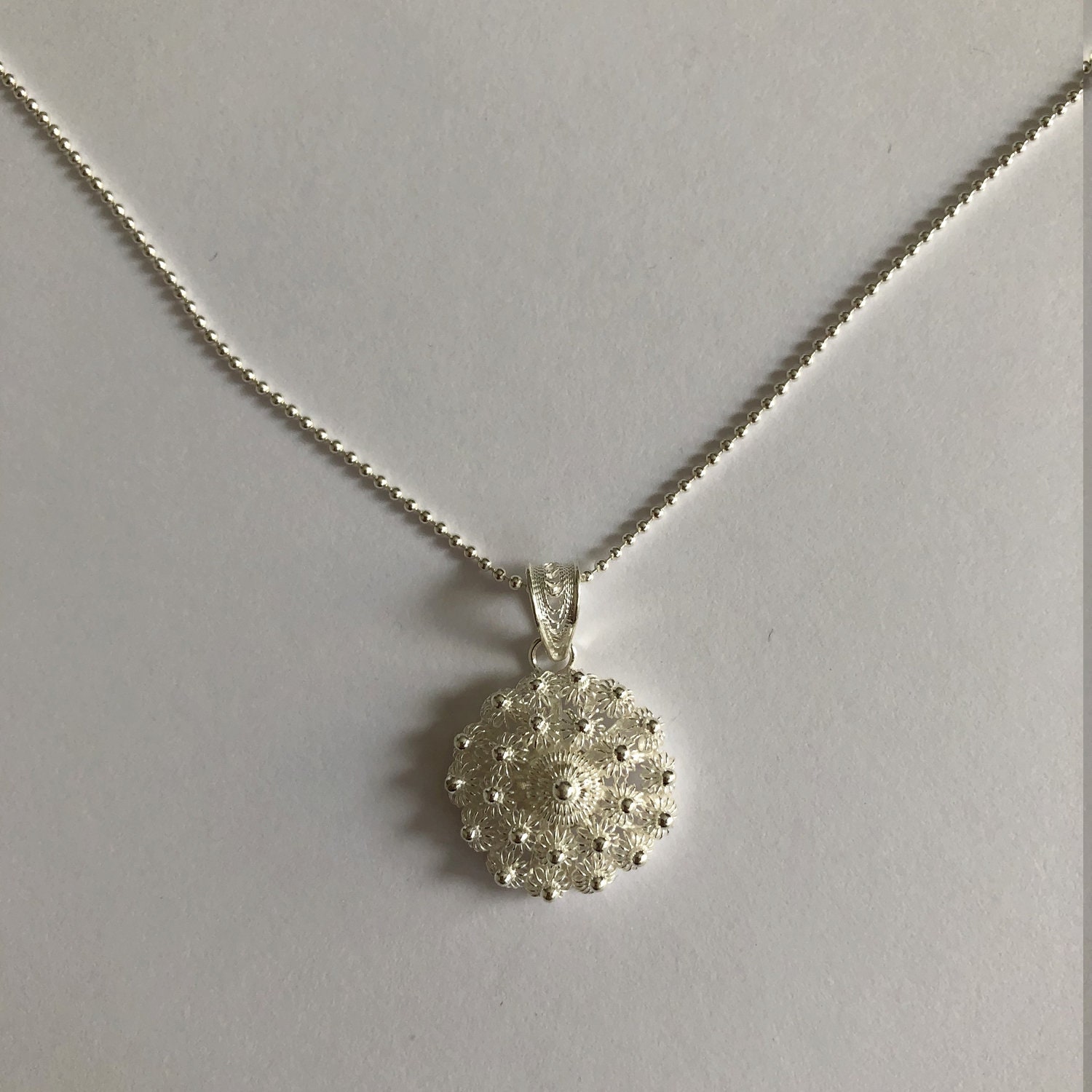 Charro Pendant Salamanca - Sterling Silver Pendant - Silver Necklace ...