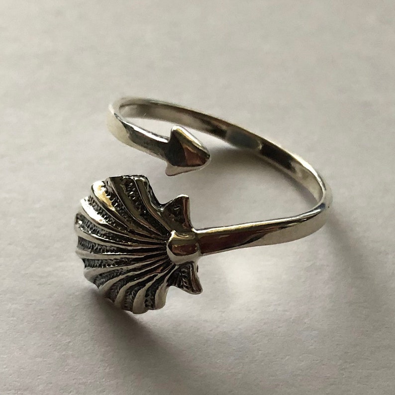 Silver Shell Ring Silver Ring Sterling Silver Jewelry - Etsy