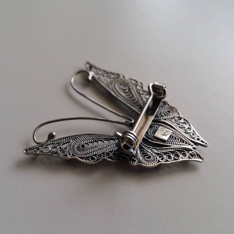 Butterfly Brooch Mariposa Filigrana - Sterling Silver Brooch - Filigree ...