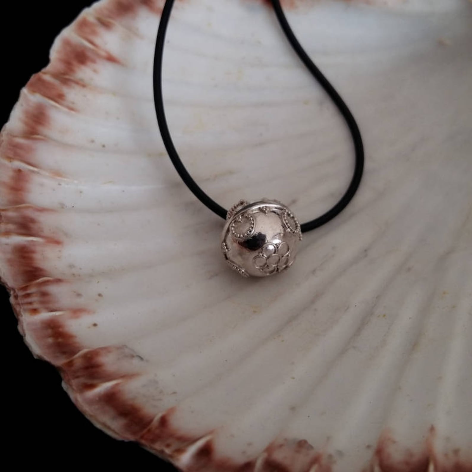 Angel Caller - Silver Ball Pendant - Silver Pendant - Amulet Necklace ...