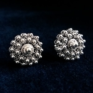 Charro Motive Earrings Salamanca - Charro Button - Historic Jewelry ...