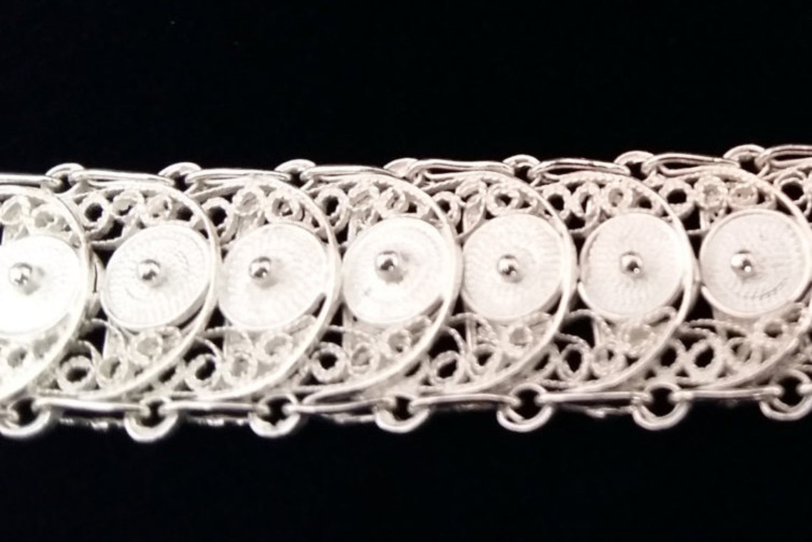 Sterling Silver Bracelet Sevilla Filigree Jewelry Filigree - Etsy Canada