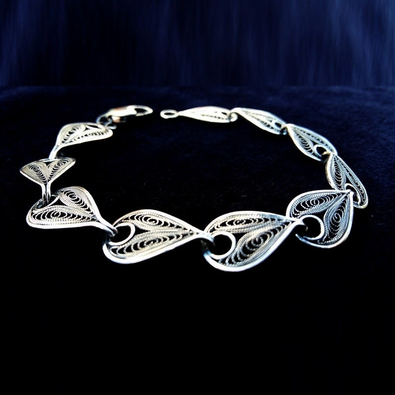Filigree Bracelet Marisol Silver Bracelets Filigree - Etsy
