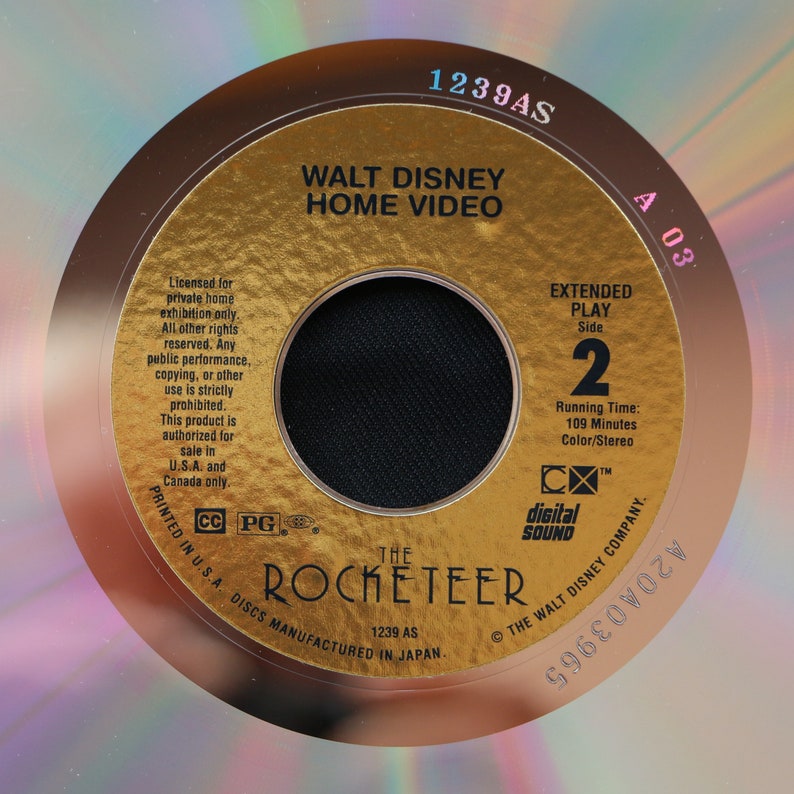 The Rocketeer - Bill Campbell - LASERDISC - Extended Play - 109 Minutes ...