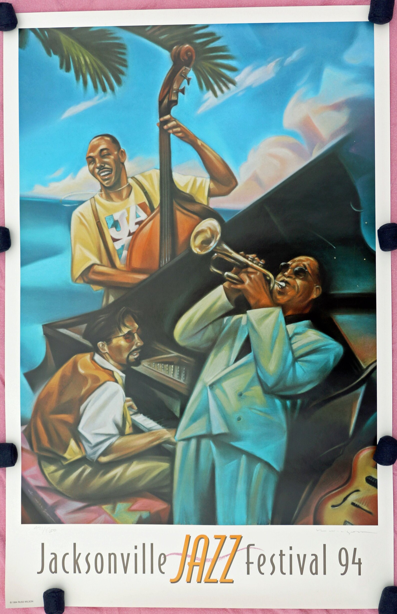 1994 Jacksonville Jazz Festival Poster - # 471 Signed by Russ Wilson - Etsy