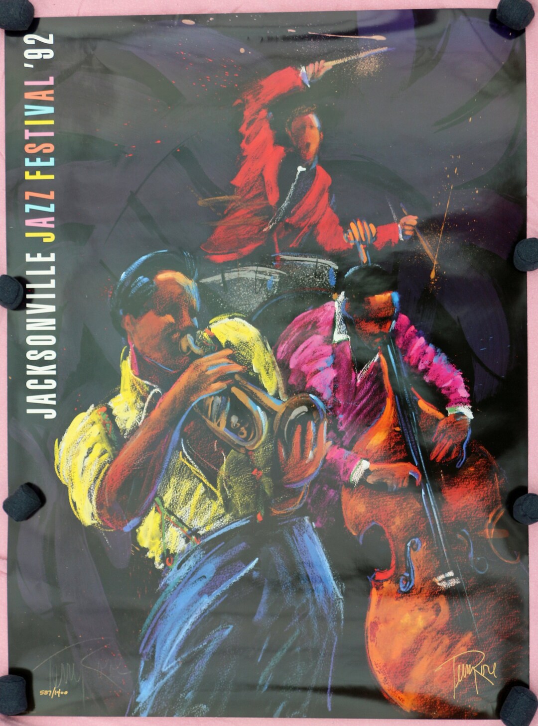 1992 Jacksonville Jazz Festival Poster - # 587 Signed by Terry Rose - Etsy