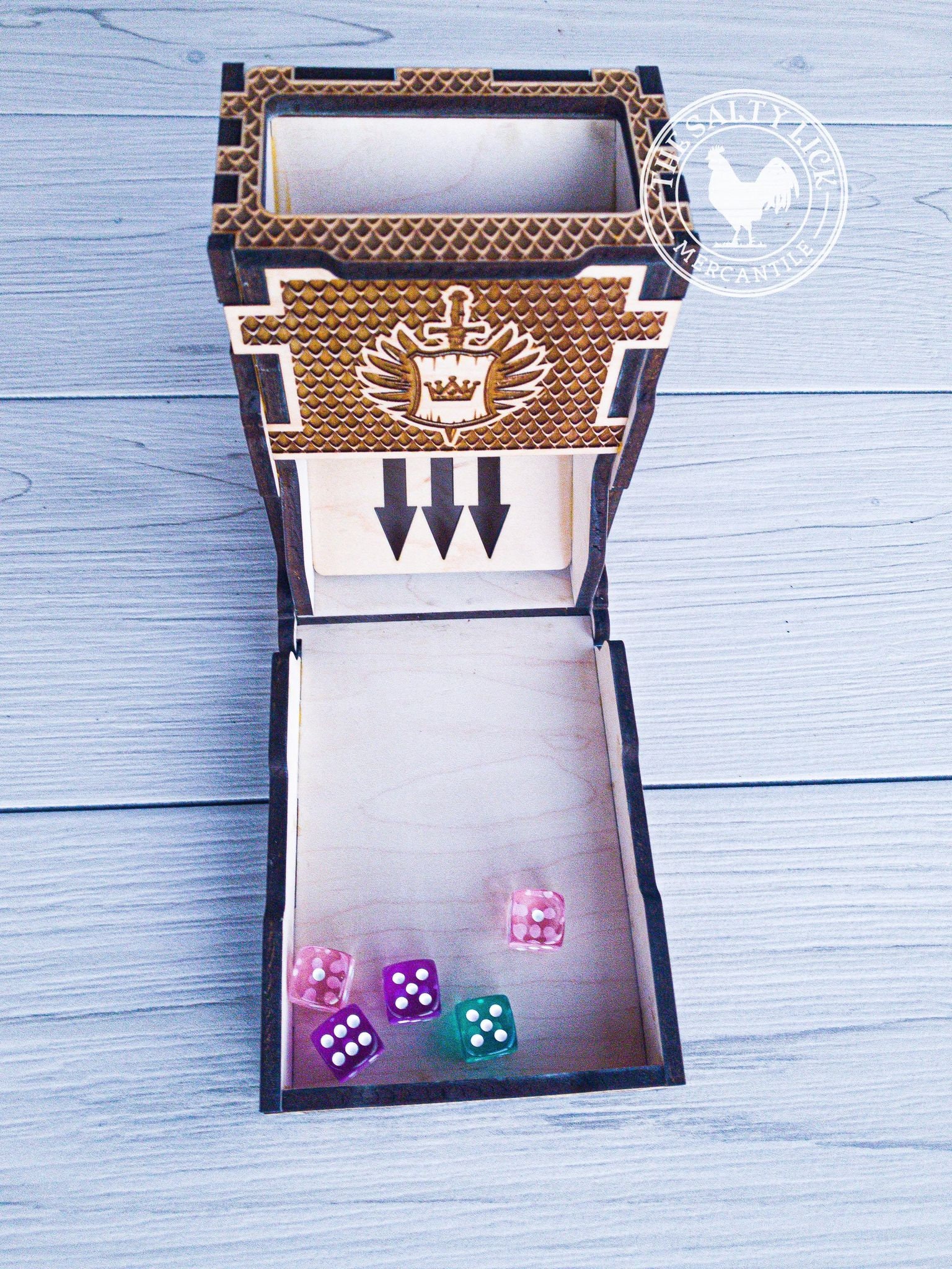 DND Dice Tower Folding Dice Tower Customizable DND - Etsy