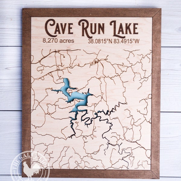 Custom Lake Map - Etsy