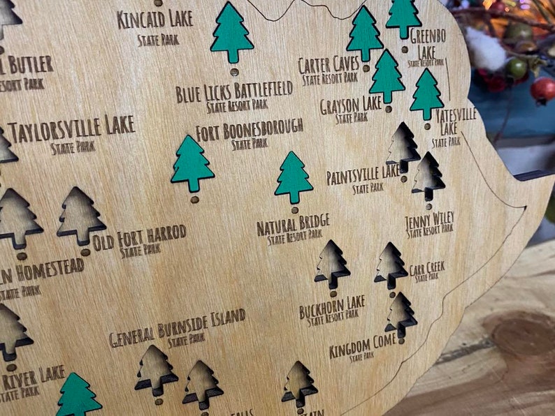 Kentucky State Parks Map - Etsy