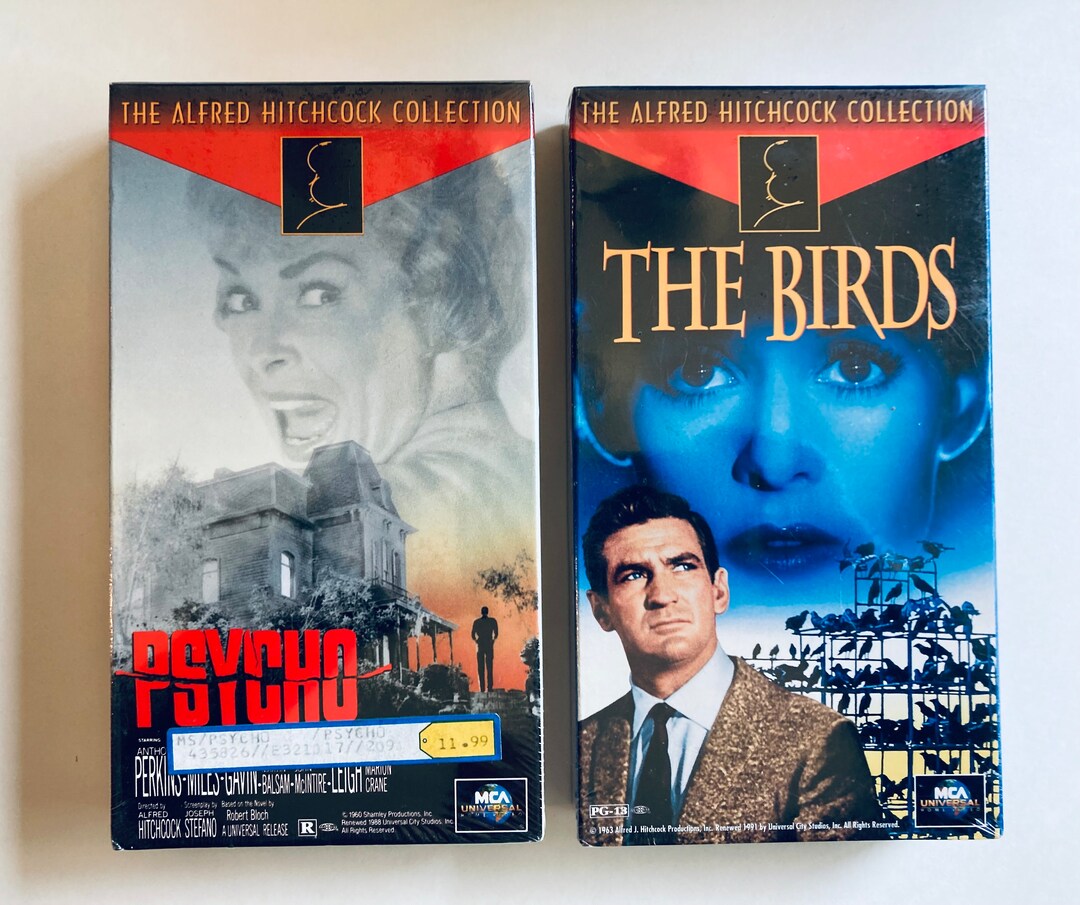 Psycho VHS the Birds VHS Both Sealed Watermark Alfred - Etsy