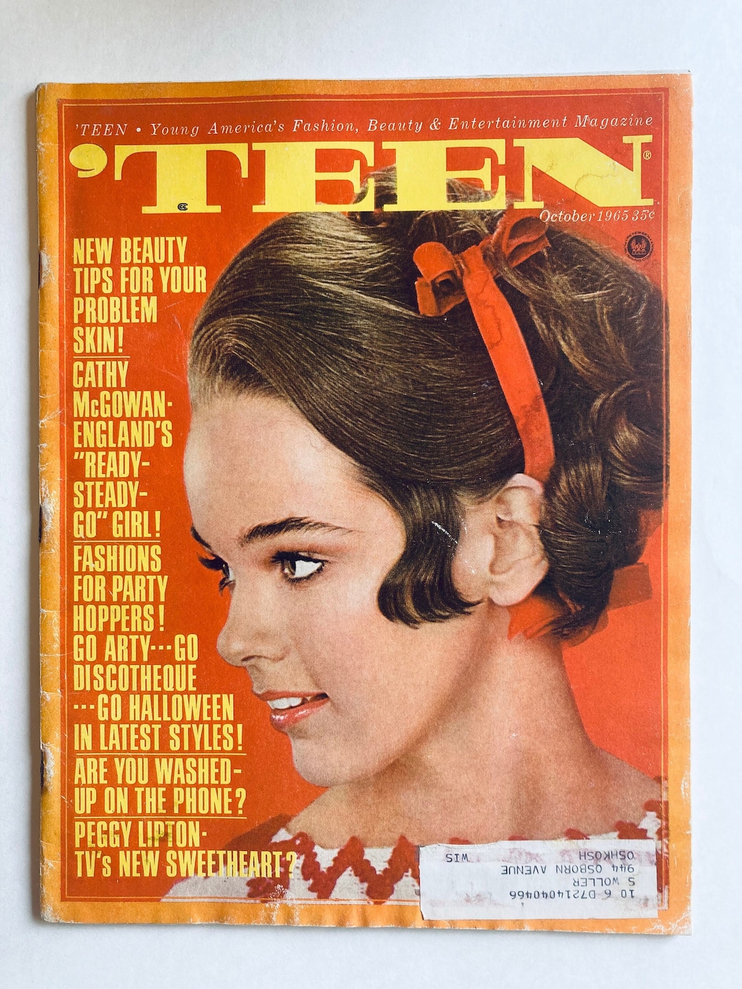 Teen Magazine October 1965 Mod Style 60s Fashion Peggy Lipton - Etsy