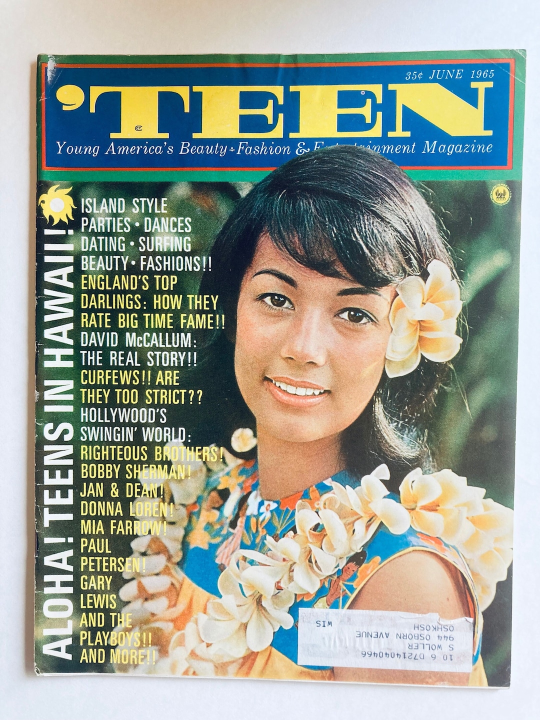 Teen Magazine June 1965 Mod Style 60s Hawaii Fashions Baby Boomer Teens ...
