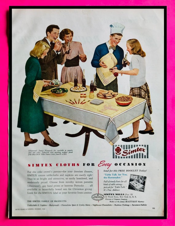 1950s Family Dinner Ad