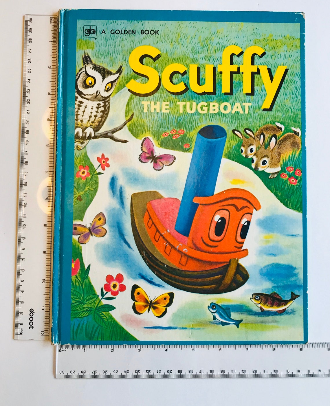 Scuffy the Tugboat by Gertrude Crampton Large Golden Book 1974 - Etsy