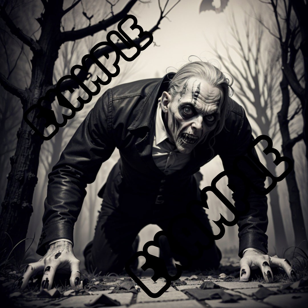 Halloween Digital Art Print – Spooky Wall Decor, Graphic Tee Designs ...
