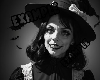 Halloween Digital Art Print Spooky Wall Decor, Graphic Tee Designs, and ...
