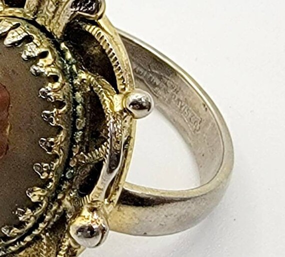 Vintage Whiting & Davis Glass Cameo Ring, Rings For … - Gem