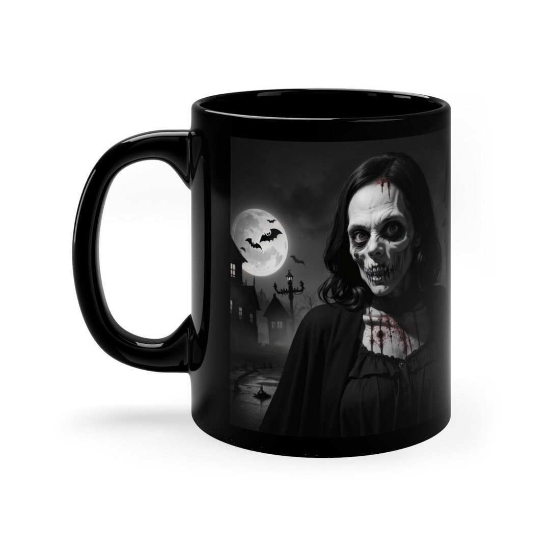 Halloween Zombie Art Mug Coffee Mugs Custom Mugs Halloween - Etsy