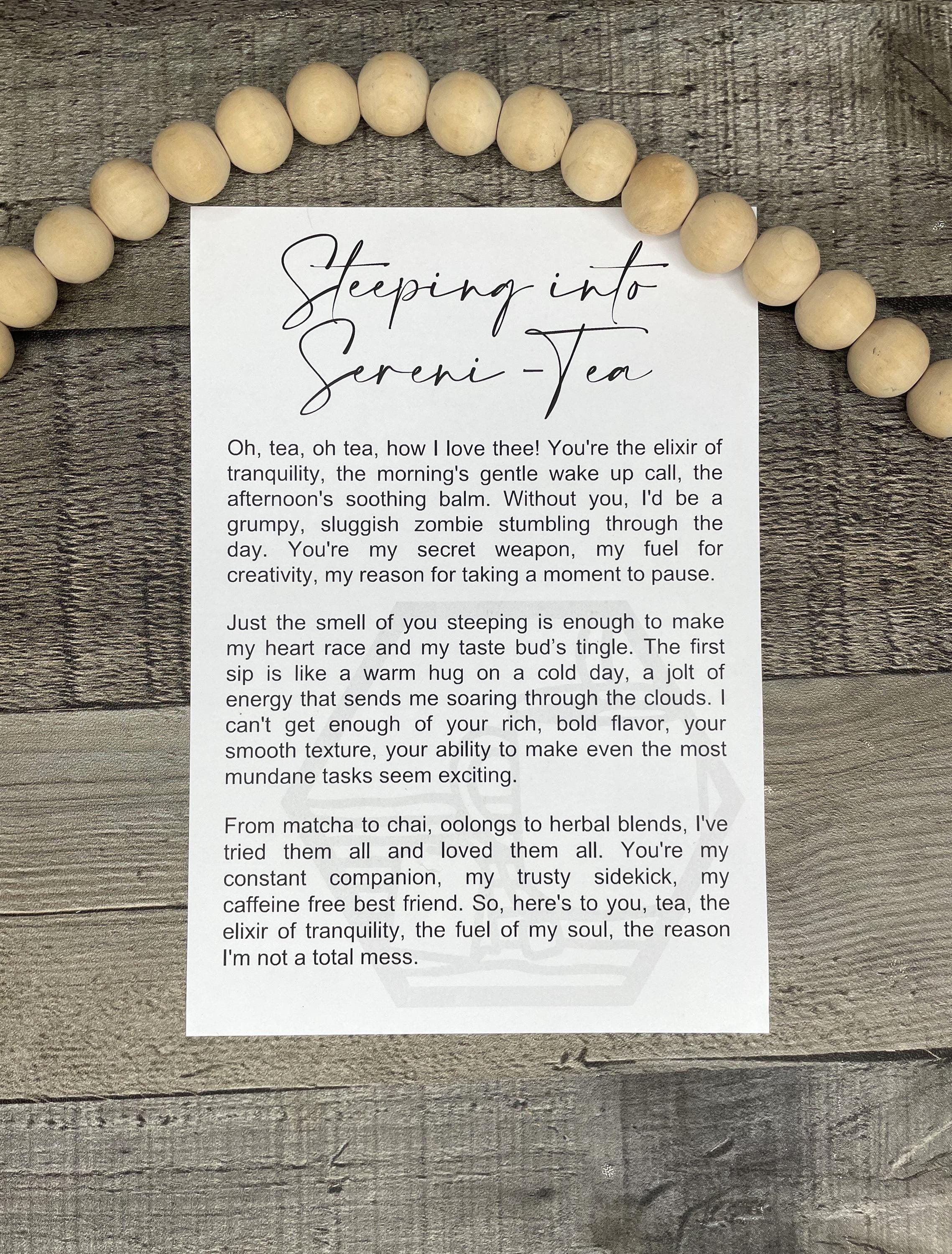 Steeping Into Sereni-tea Tea Lover Ornament - Etsy