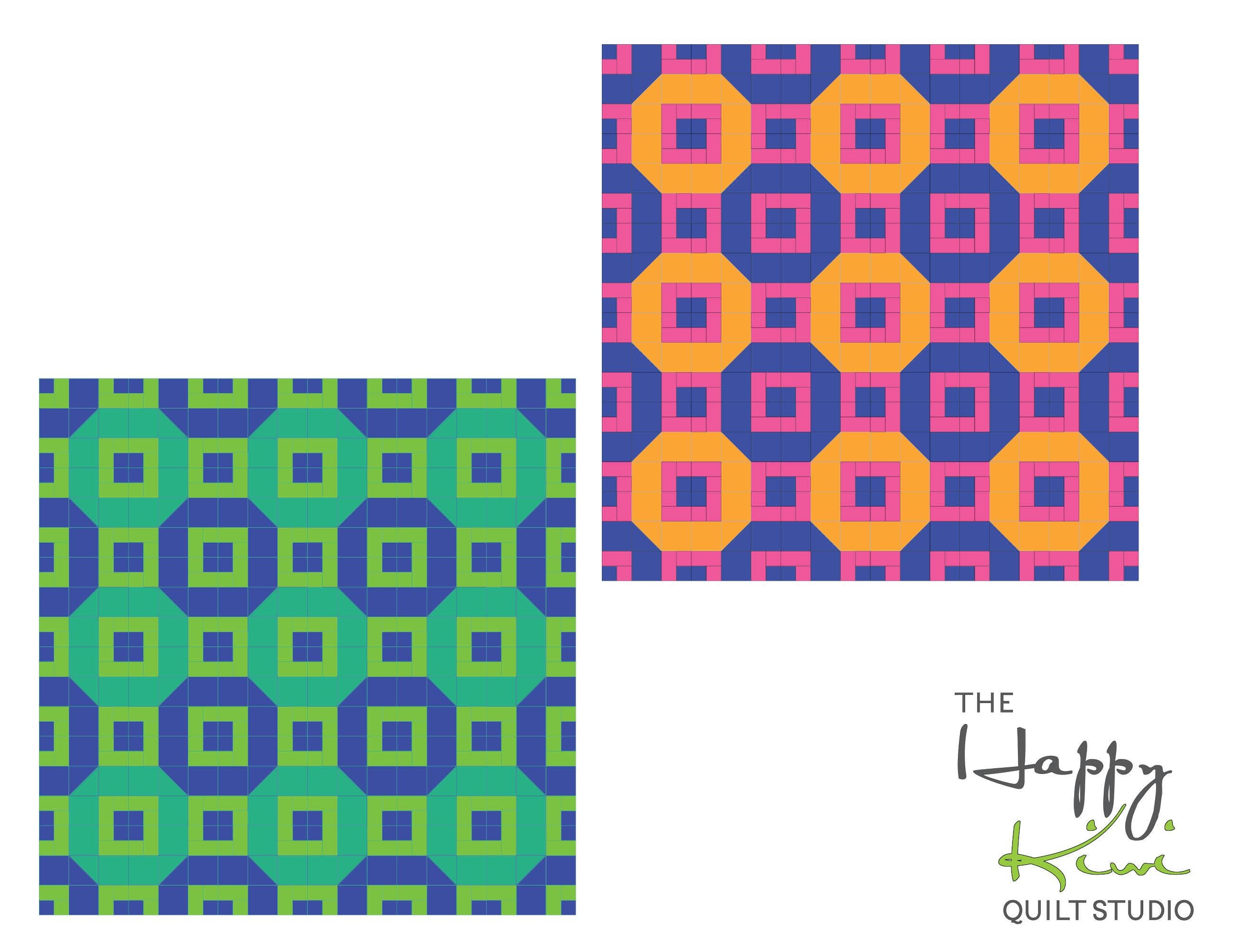 The Octagon Quilt Pattern PDF | Modern Geometric Quilt Design for ...