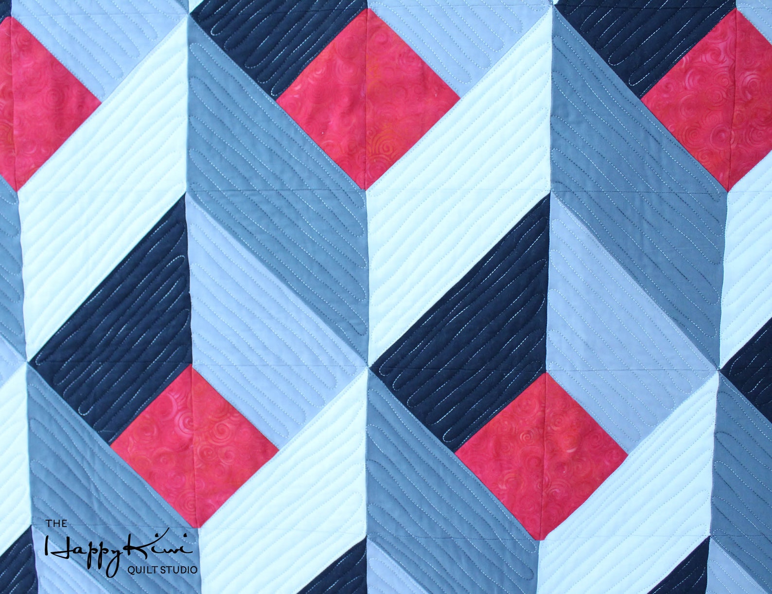 Synchronicity Quilt Pattern: Modern Geometric 3D Design (PDF Pattern) - Etsy