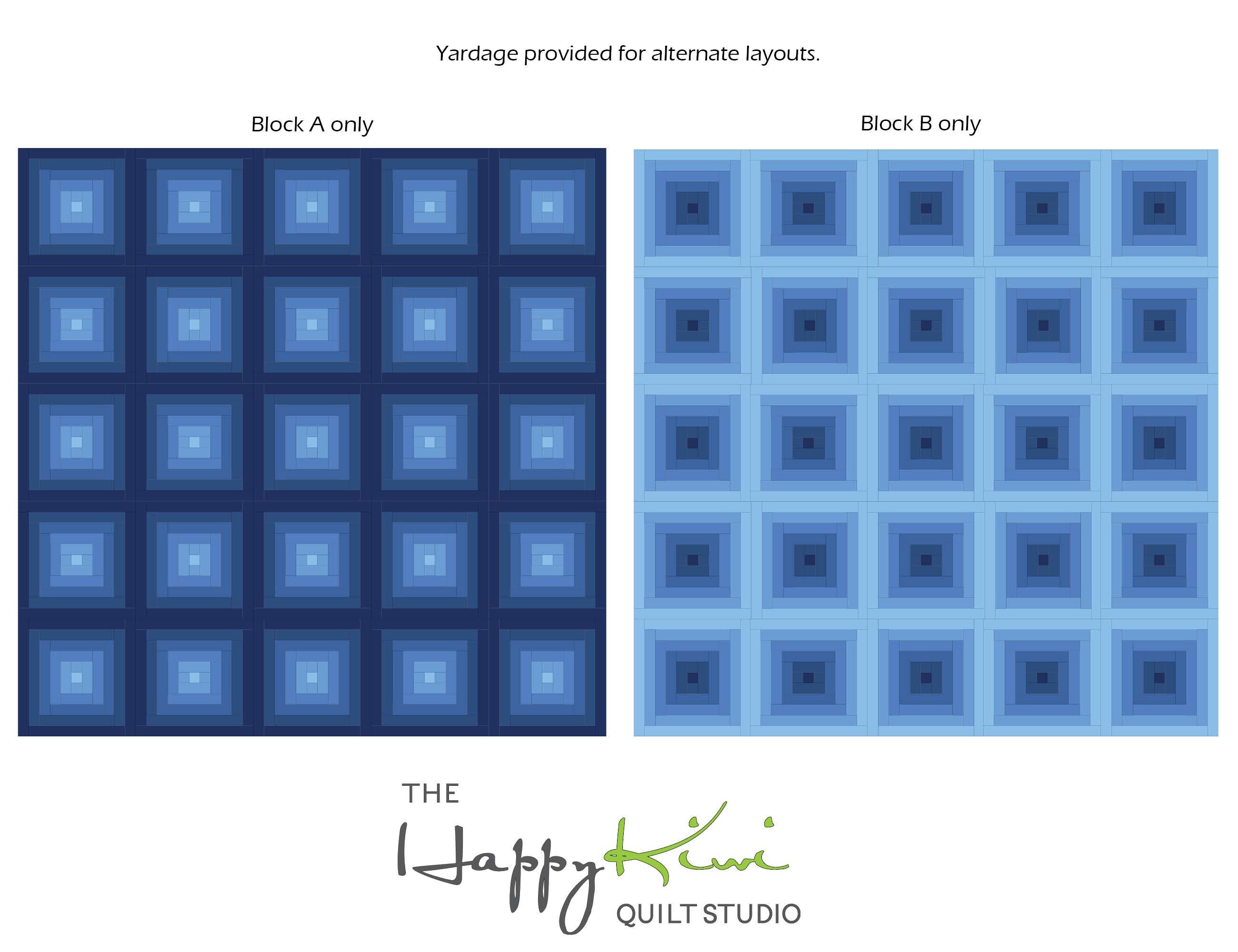 Moody Blues Quilt Pattern: Modern Design, Easy Instructions, & Digital ...