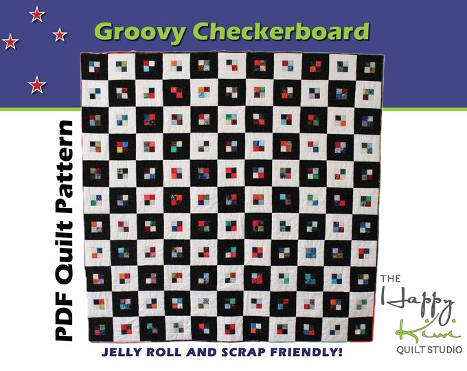 Basic Glitch Quilt Pattern PDF Download Beginner Sewing Quilting Modern ...