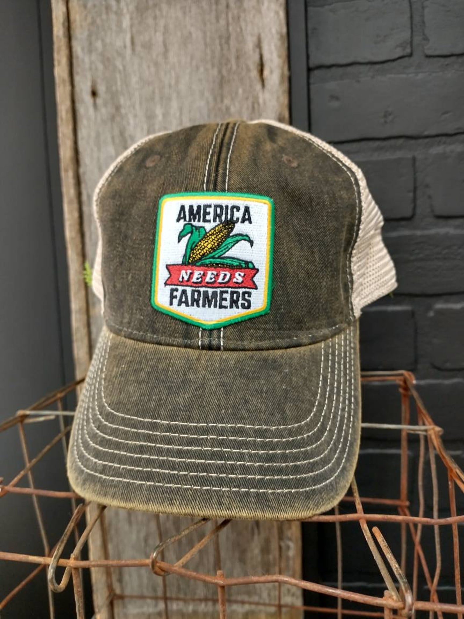 Farmer Cap Trucker Hat America Needs Farmers Hat | Etsy