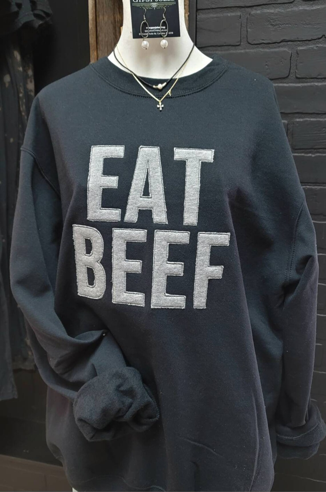 Eat Beef Applique Sweatshirt Agriculture Shirt Farmers Wife - Etsy