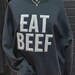 Eat Beef Applique Sweatshirt, Agriculture Shirt, Farmers Wife Gifts ...
