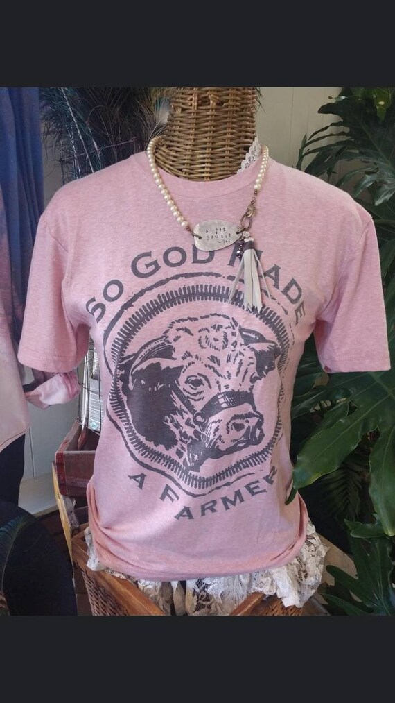 So God Made A Farmer T-shirt Ag Shirt Farmers Wife Gifts - Etsy