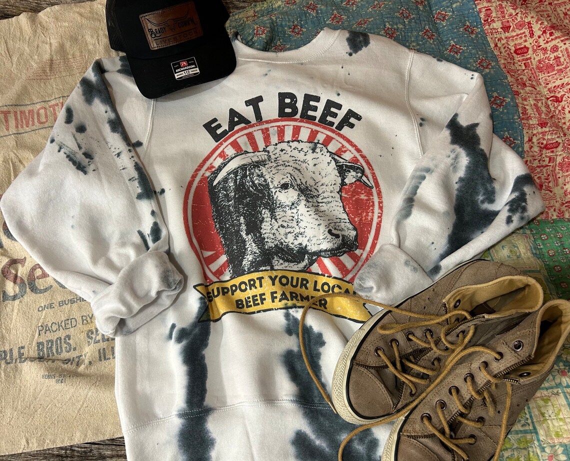 Beef Farmer Sweatshirt, Farmer Gift, Farmer Clothing, Agriculture Gift ...