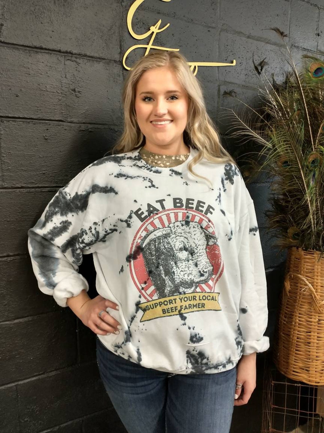 Beef Farmer Sweatshirt, Farmer Gift, Farmer Clothing, Agriculture Gift ...