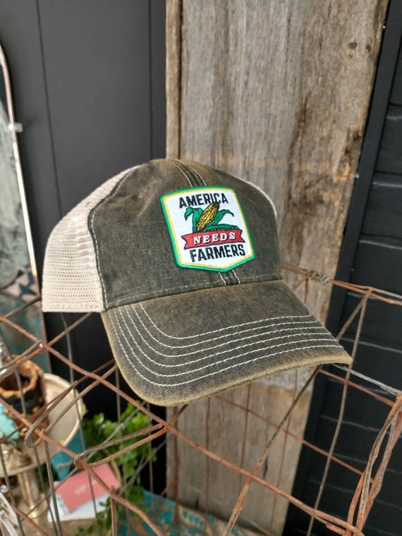 Farmer Cap Trucker Hat America Needs Farmers Hat | Etsy