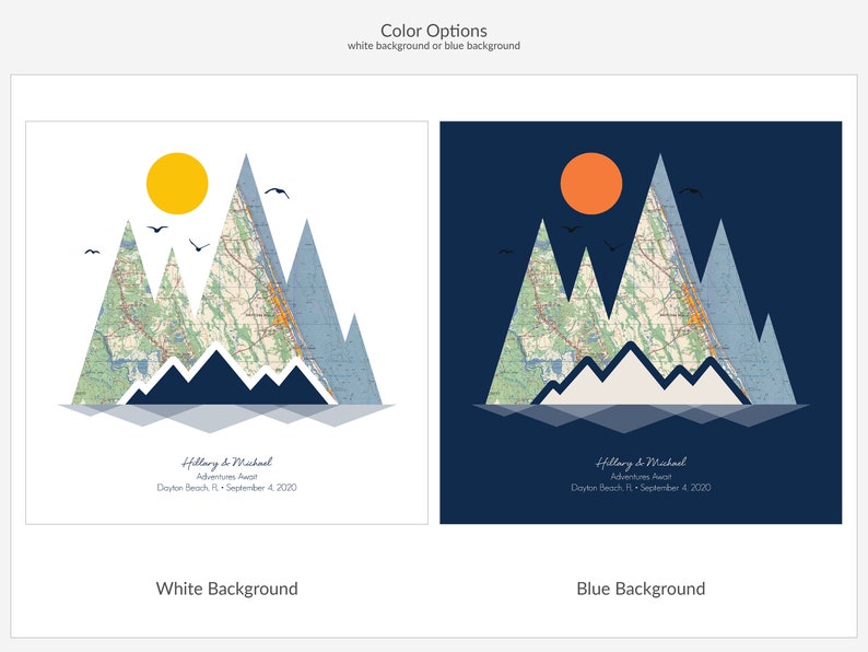 Mountain Atlas Map Art Custom Christmas Gifts for Dad Gift - Etsy