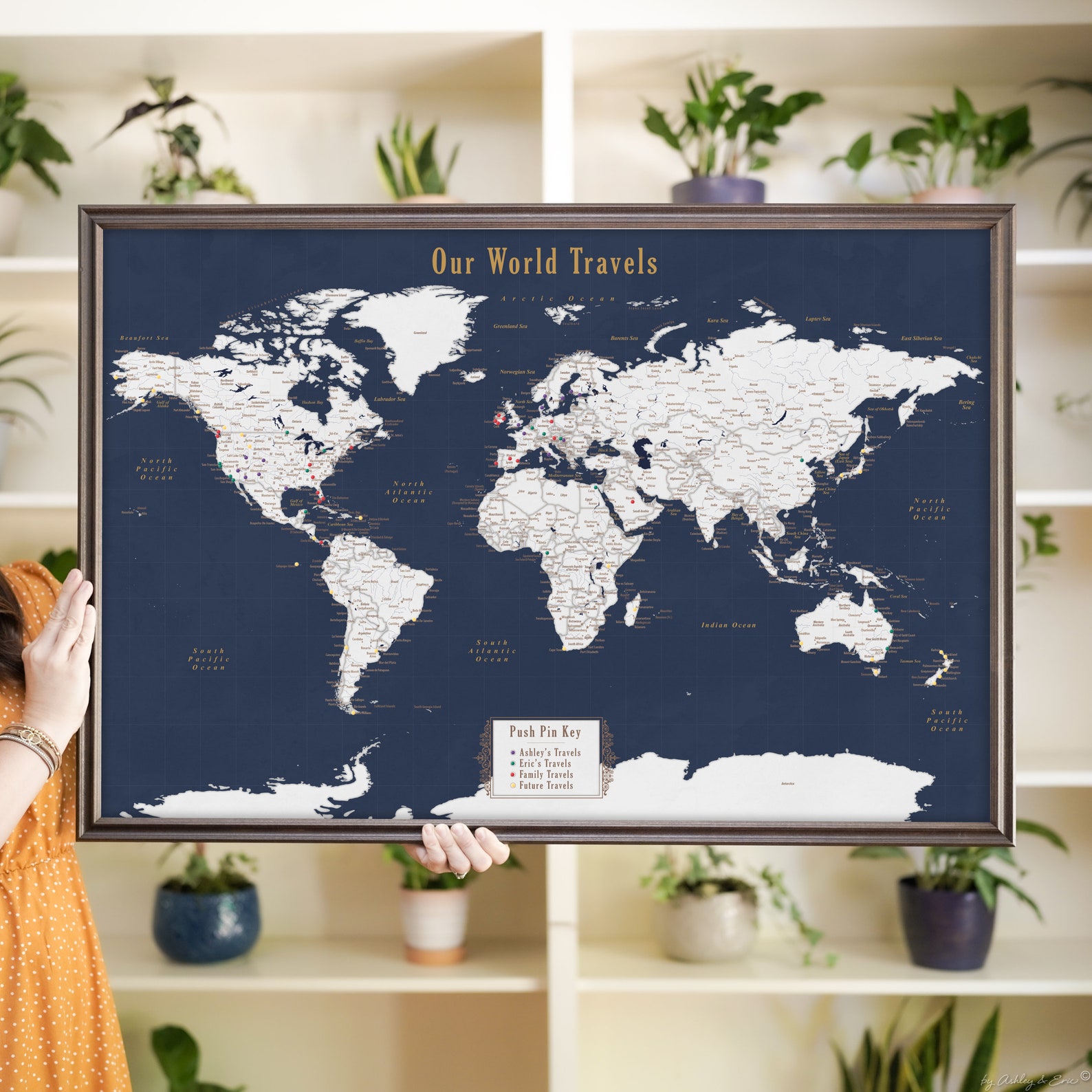 World Map Push Pin Map of the World Travel Map Push Pin - Etsy Canada