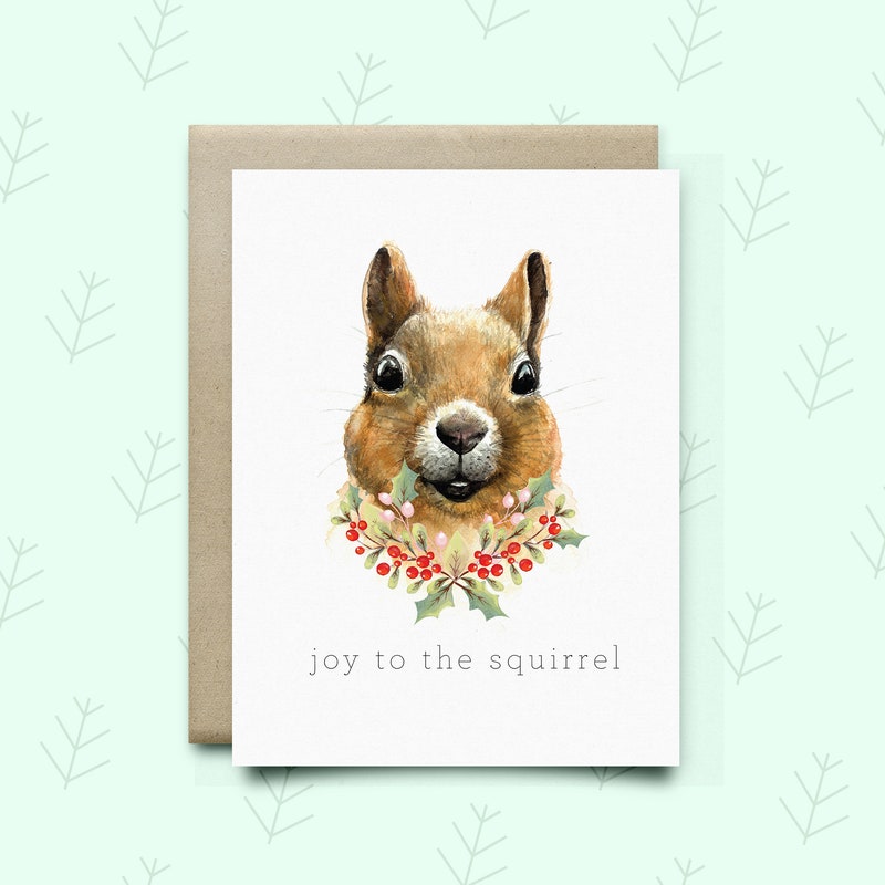 Joy to the Squirrel - Etsy