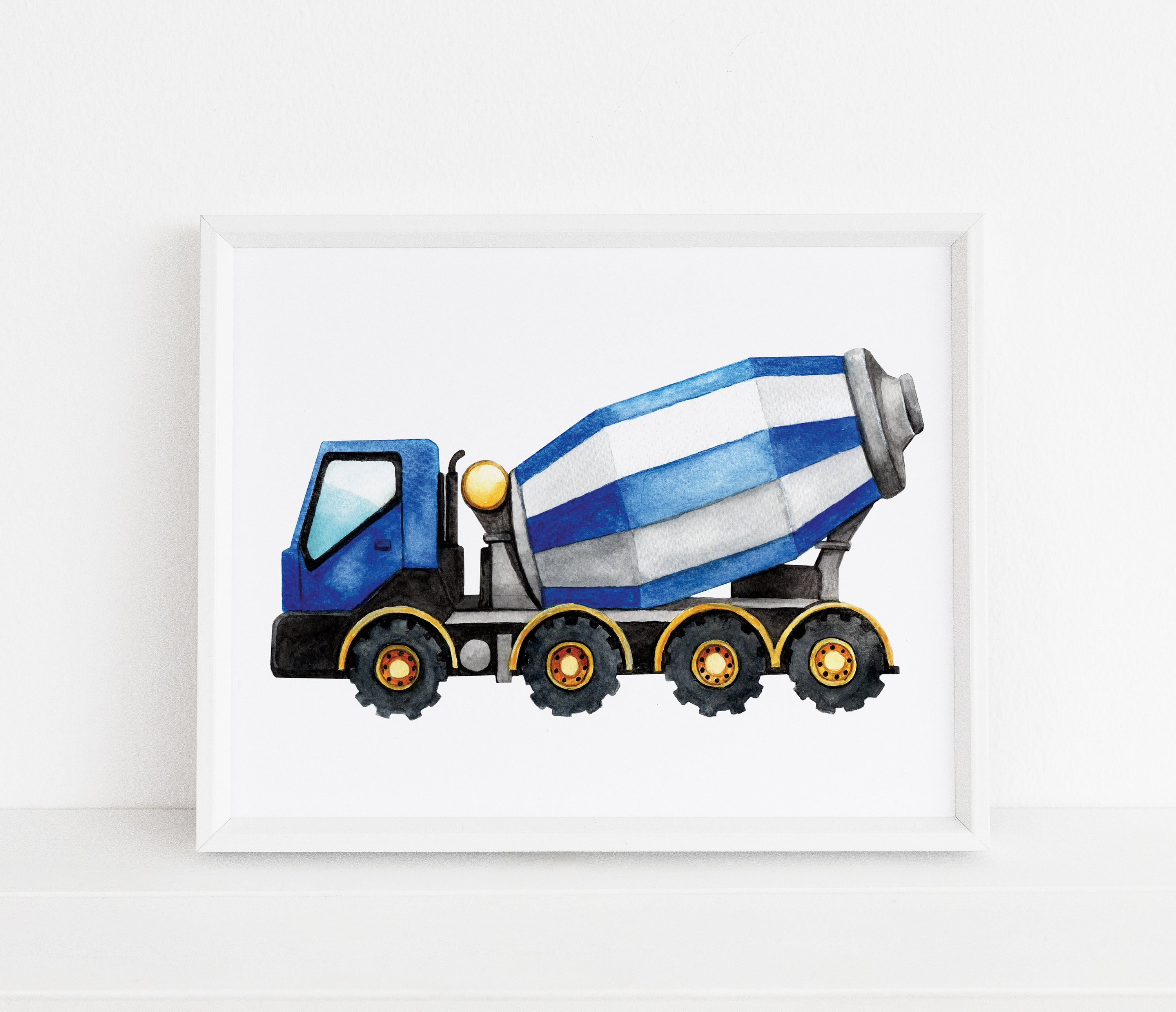 Printable Construction Theme Art Decor Set of 4 Construction - Etsy