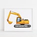 Printable Construction Theme Art Decor, Set of 4 Construction Vehicles ...