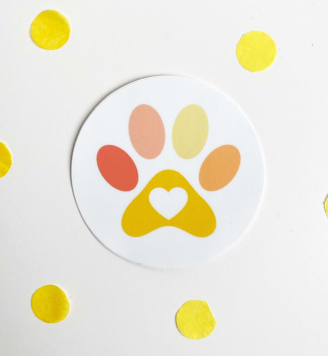 Paw Print Stickercute Sticker, Pet Loss Gift, Pet Sticker, Pet Love ...