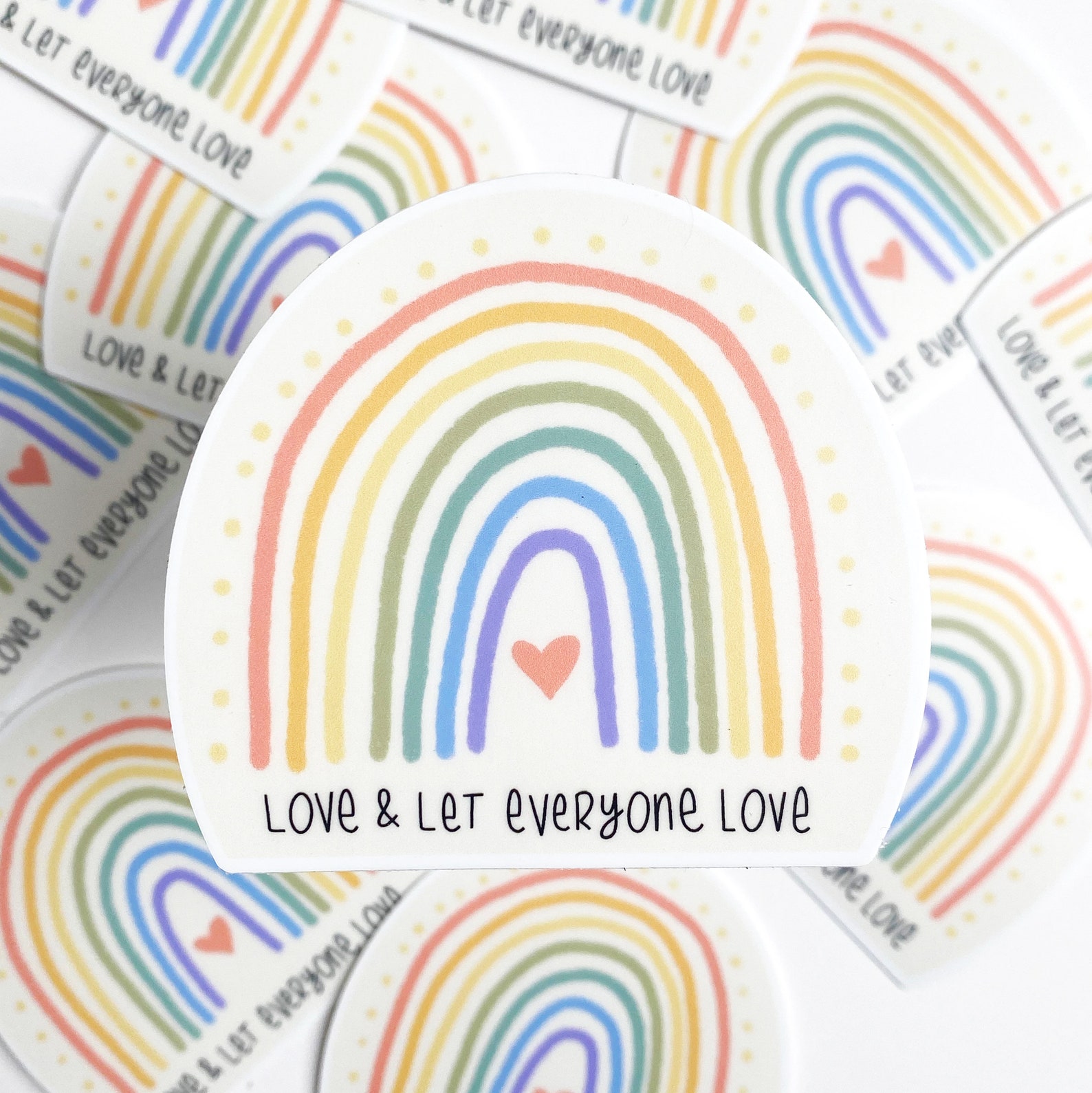 Rainbow Pride Sticker | Pride Sticker, Love is Love Sticker, LGBTQ ...