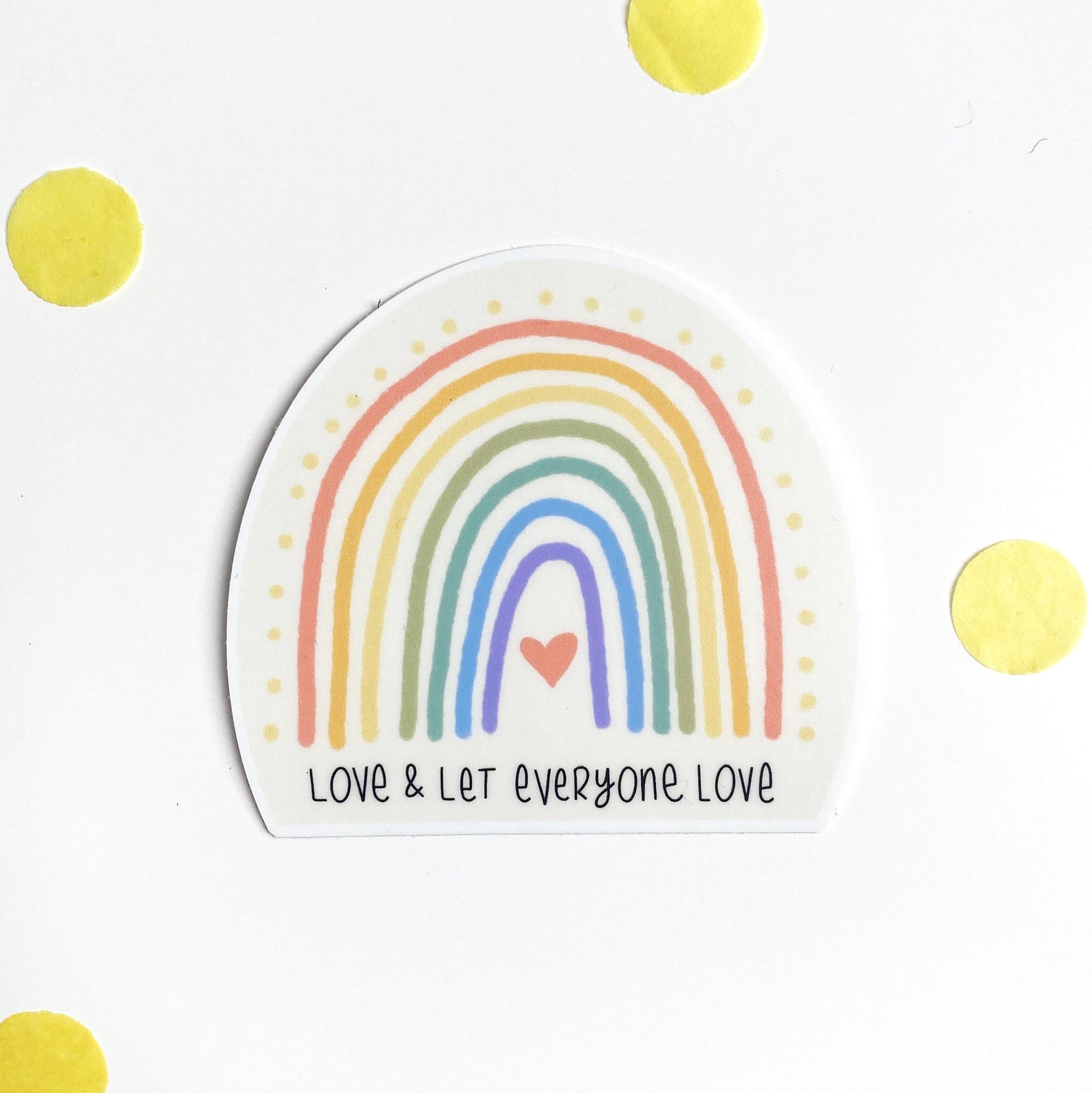 Rainbow Pride Sticker Pride Sticker Love is Love Sticker - Etsy Canada