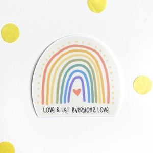 Rainbow Pride Sticker | Pride Sticker, Love is Love Sticker, LGBTQ ...