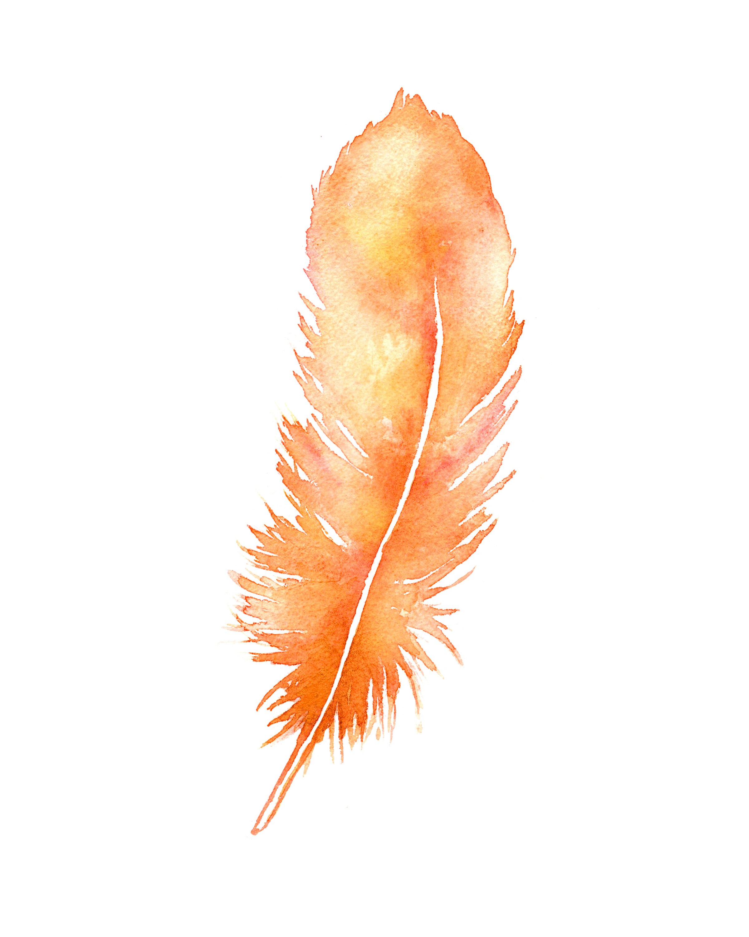 Printable Orange Feather. Indigenous Peoples Fundraiser - Etsy Canada