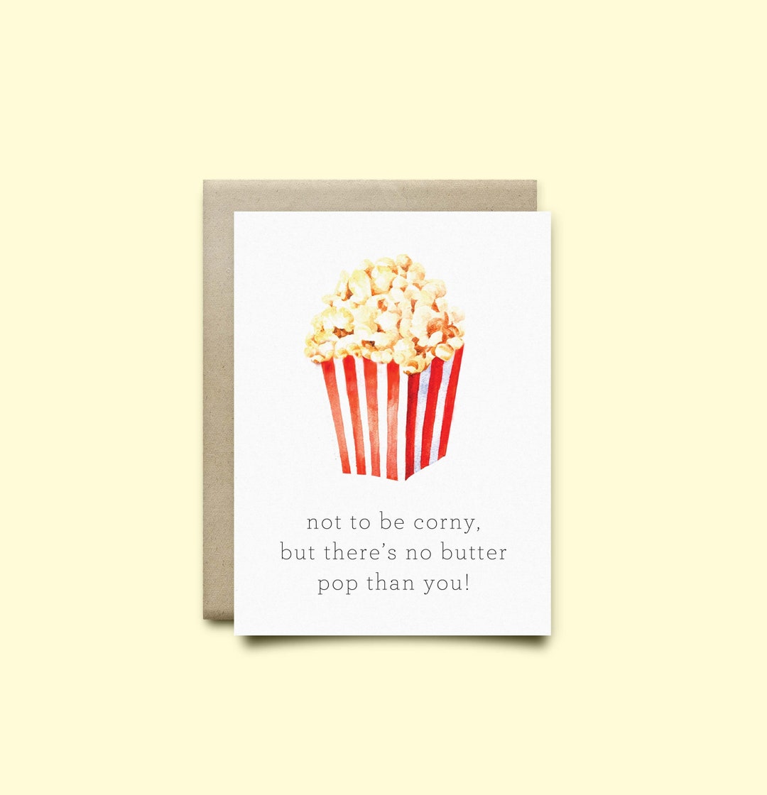 Father's Day Popcorn Card. Father's Day,card for Dad,funny Card,funny ...